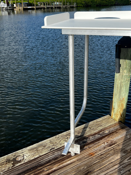 Fish Cleaning Station Fillet Table Overhanging Dock 68" W x 24" D x 39 ...