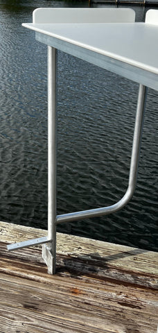 Fish Cleaning Station Fillet Table Overhanging Dock 68" W x 24" D x 39 ...