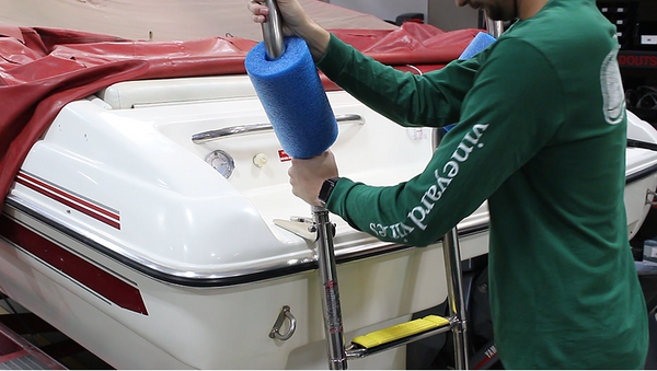 Bobo ladder - Better On-board - 1-1/4" Red Handles-Boat Grab Bar ...