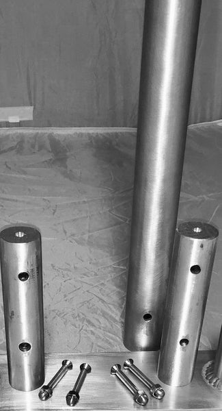 36"H x 12"W - Removable Aluminum Handrail - Safety Grab Bar for Marine ...