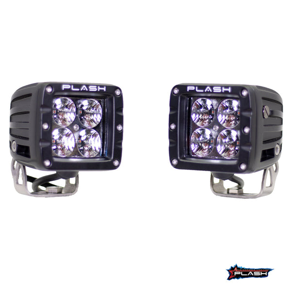 12W Amber CREE LED Cube Lights - Amber | PlashLights – Marine ...