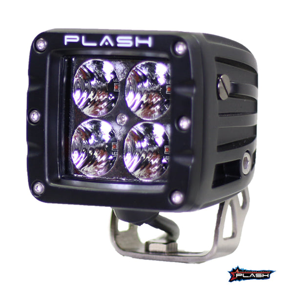 12W Amber CREE LED Cube Lights - Amber | PlashLights – Marine ...