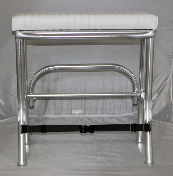 Traditional Aluminum Leaning Post - 34" W x 12.5" D x 31.5" H – Marine ...