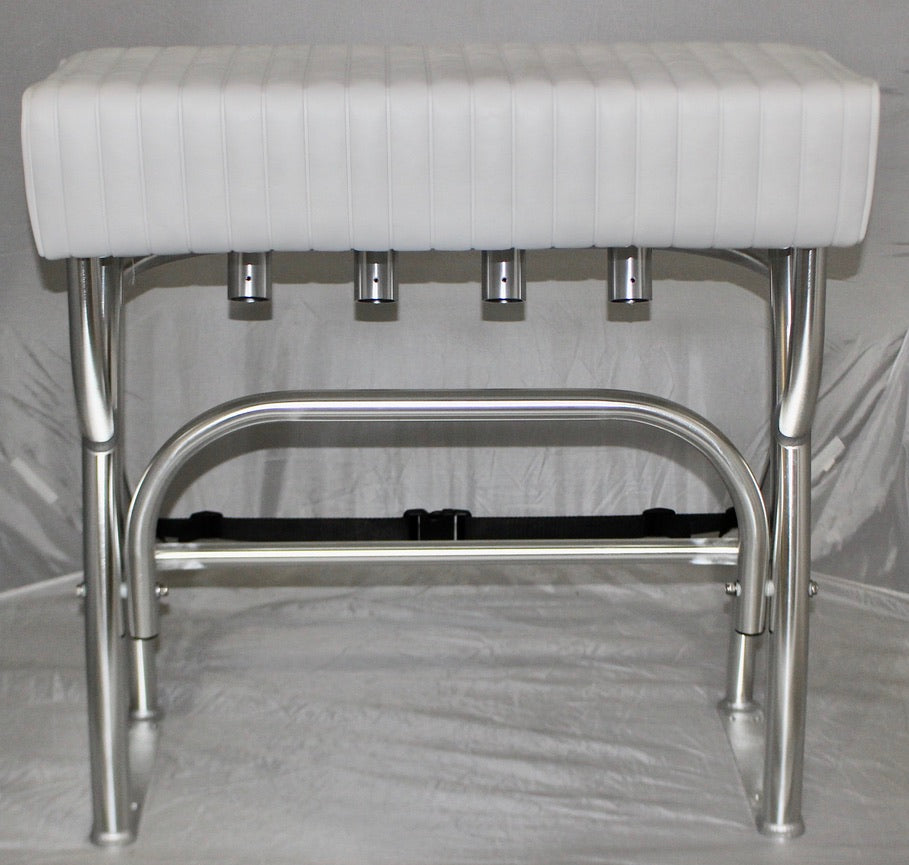 Classic "X" Aluminum Leaning Post - 30" W x 12.5"D x 31.5" H – Marine ...