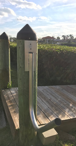 Aluminum Kayak Paddleboard Paddle Boat SUP Storage Rack Dock Piling Mo ...