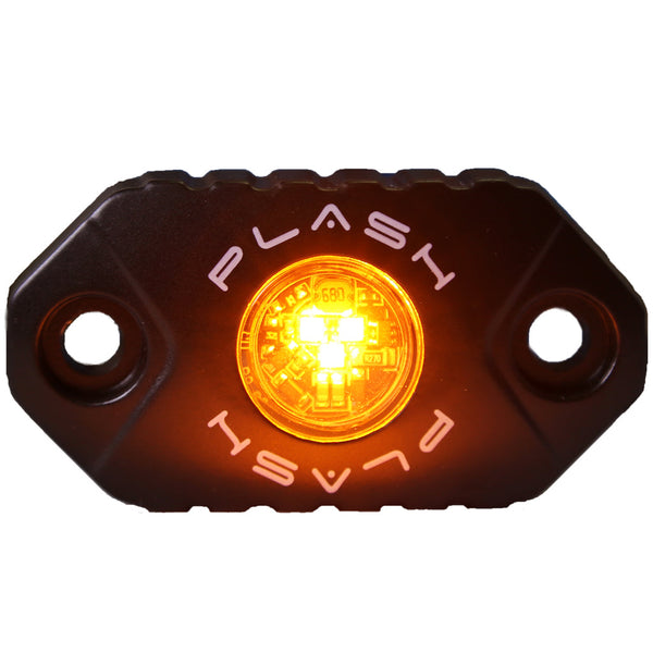 AMBER Rock Lights | PlashLights – Marine Fiberglass Direct