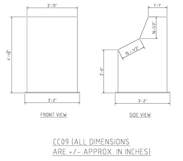 CENTER CONSOLE - 53"H x 38"W x 38"D - CMCC09 – Marine Fiberglass Direct