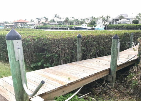 Aluminum Kayak Paddleboard Paddle Boat SUP Storage Rack Dock Piling Mo ...