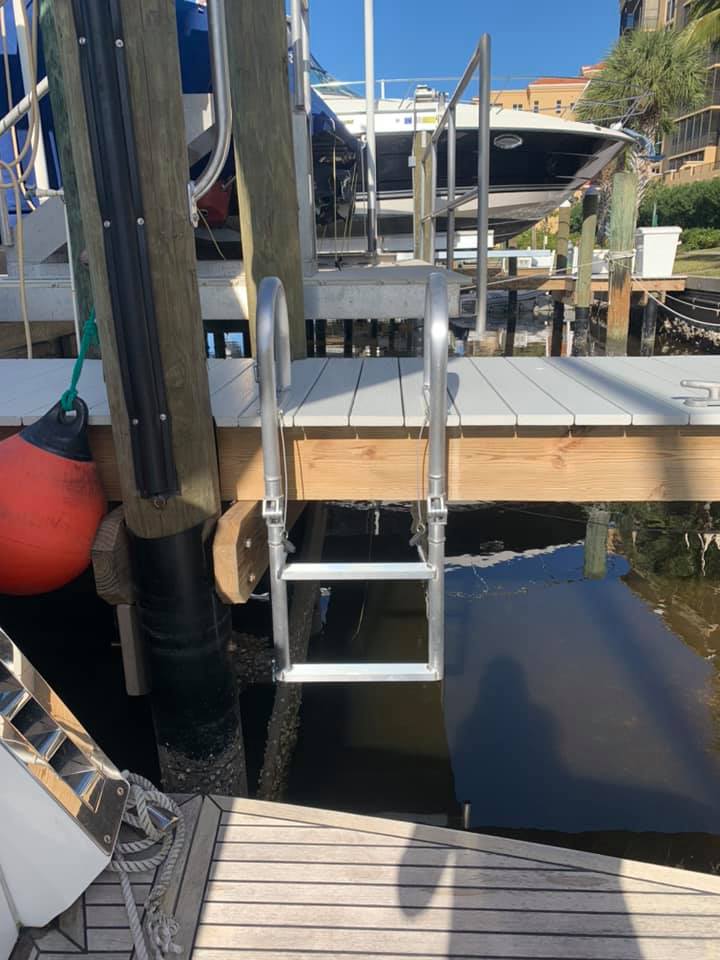 Marine - 3 Step Removable Dock Ladder – Marine Fiberglass Direct