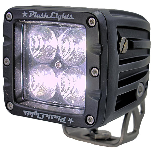 PlashLights 20W LED Cube Lights- 35° Linear Flood - Pair – Marine ...