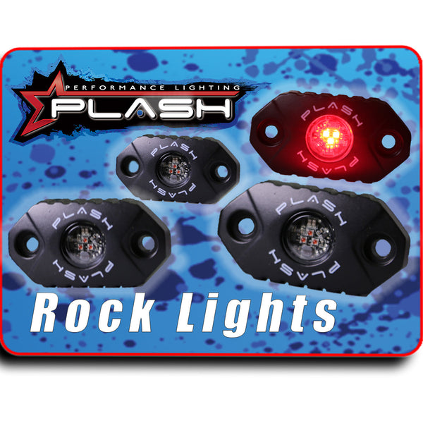 Red LED Rock Light | Surface Mounted | PlashLights – Marine Fiberglass ...