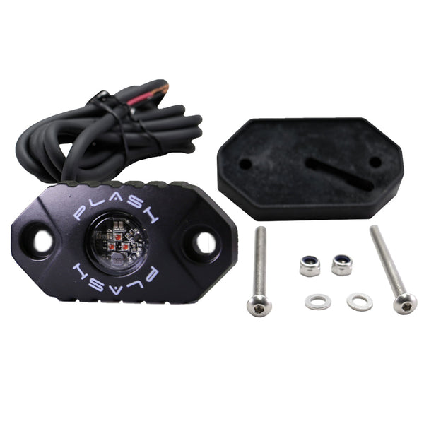 Red LED Rock Light | Surface Mounted | PlashLights – Marine Fiberglass ...