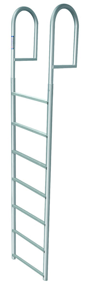 7 Step Stationary Dock Ladder - Anodized Aluminum – Marine Fiberglass ...