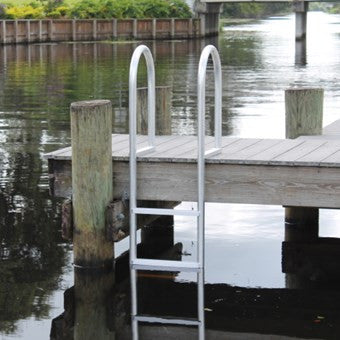 C&M Marine - 8 Step Standard Fixed Dock Ladder – Marine Fiberglass Direct