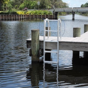 C&M Marine - 4 Step Standard Lift Dock Ladder – Marine Fiberglass Direct